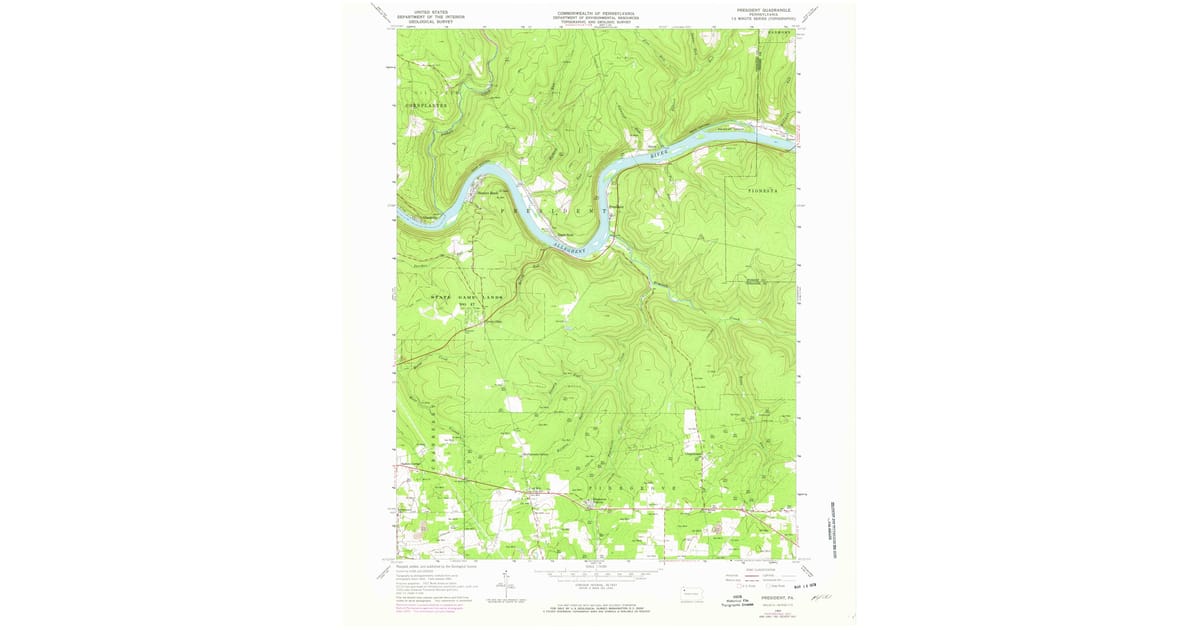 1960s Maps of Forest County, PA | Pastmaps
