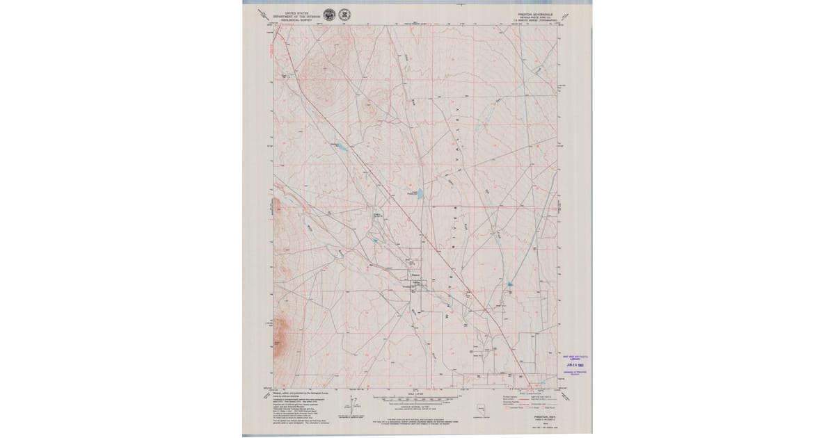 1979 Map of Preston, NV — High-Res | Pastmaps
