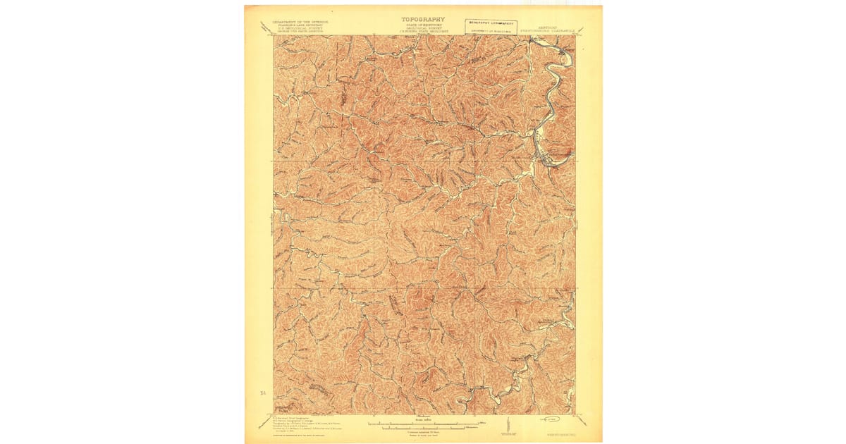 1918 Map of Prestonsburg, KY — High-Res | Pastmaps