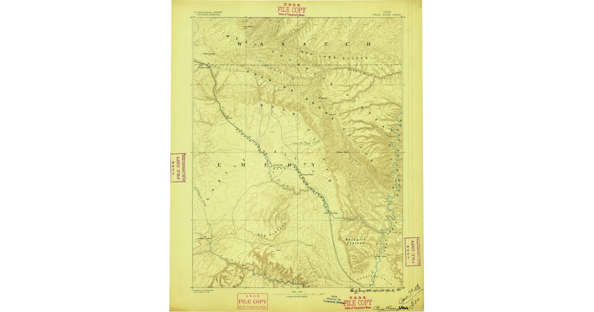 1890s Maps of Grand County, UT | Pastmaps