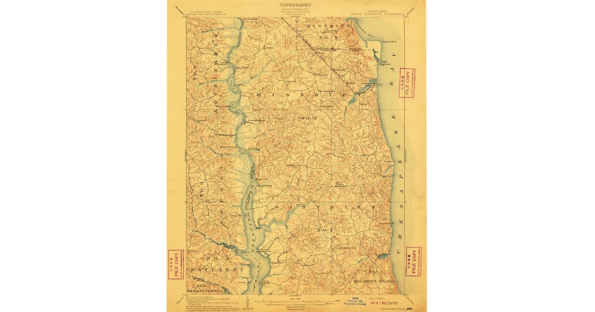 1910s Maps Of Maryland Pastmaps