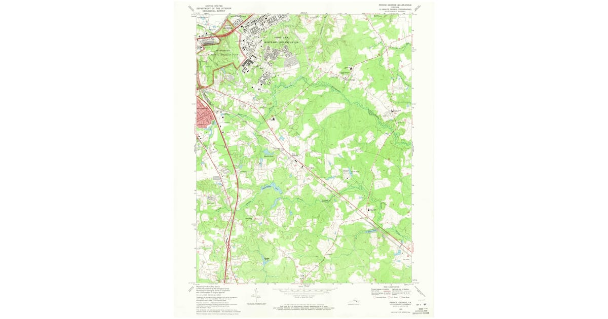 1969 Map of Prince George, VA — High-Res | Pastmaps