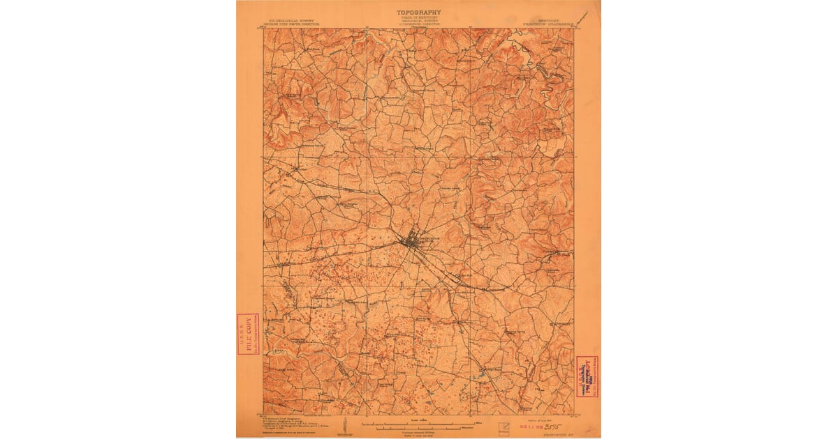 1910 Map of Princeton, KY — High-Res | Pastmaps