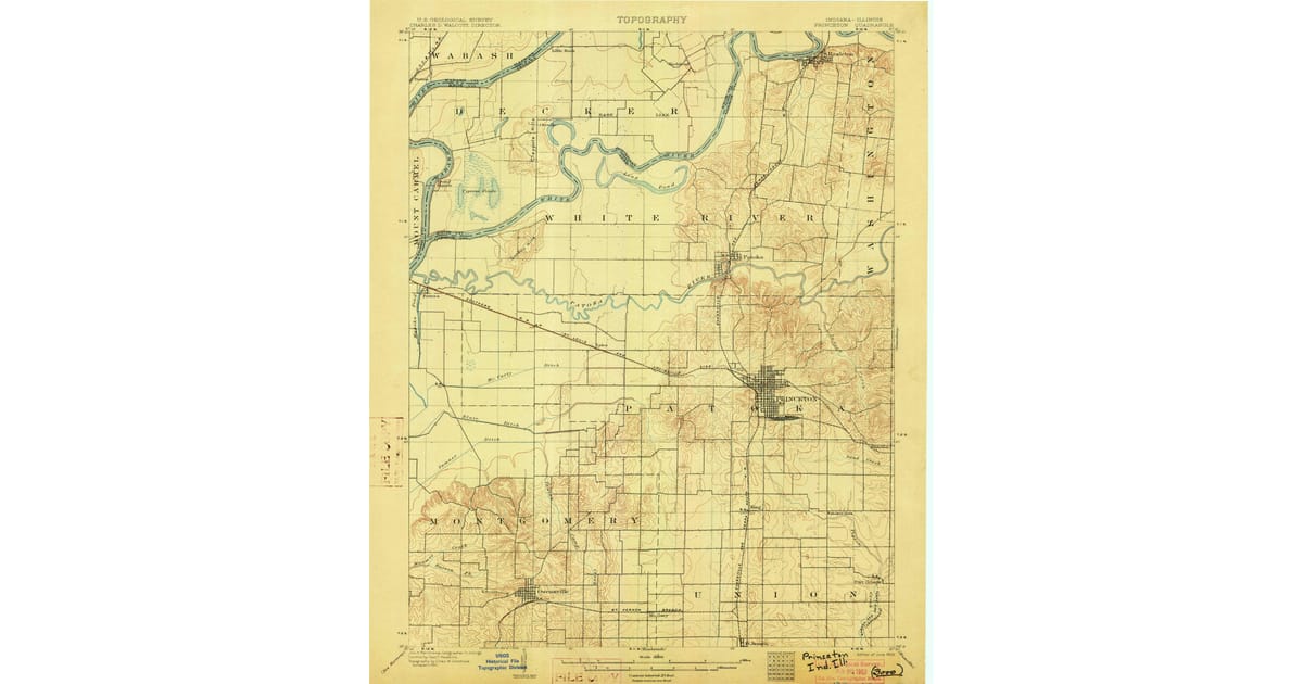 1903 Map of Princeton, IN — High-Res | Pastmaps