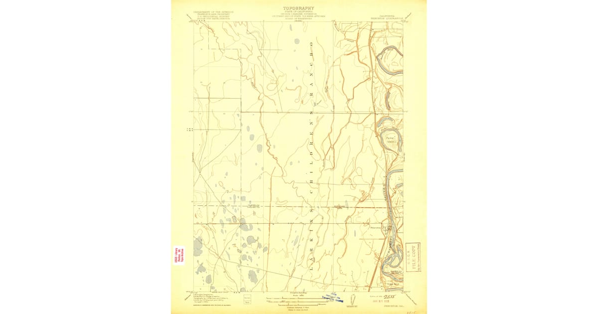 1918 Map of Princeton, CA — High-Res | Pastmaps