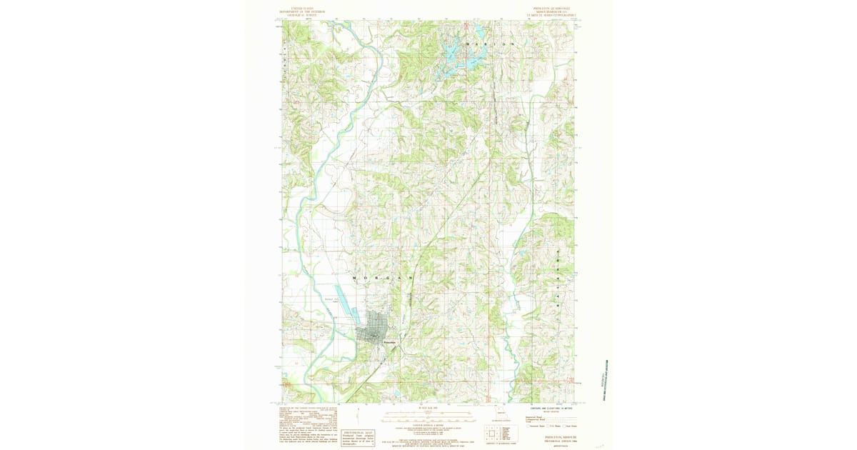 1984 Map of Princeton, MO — High-Res | Pastmaps