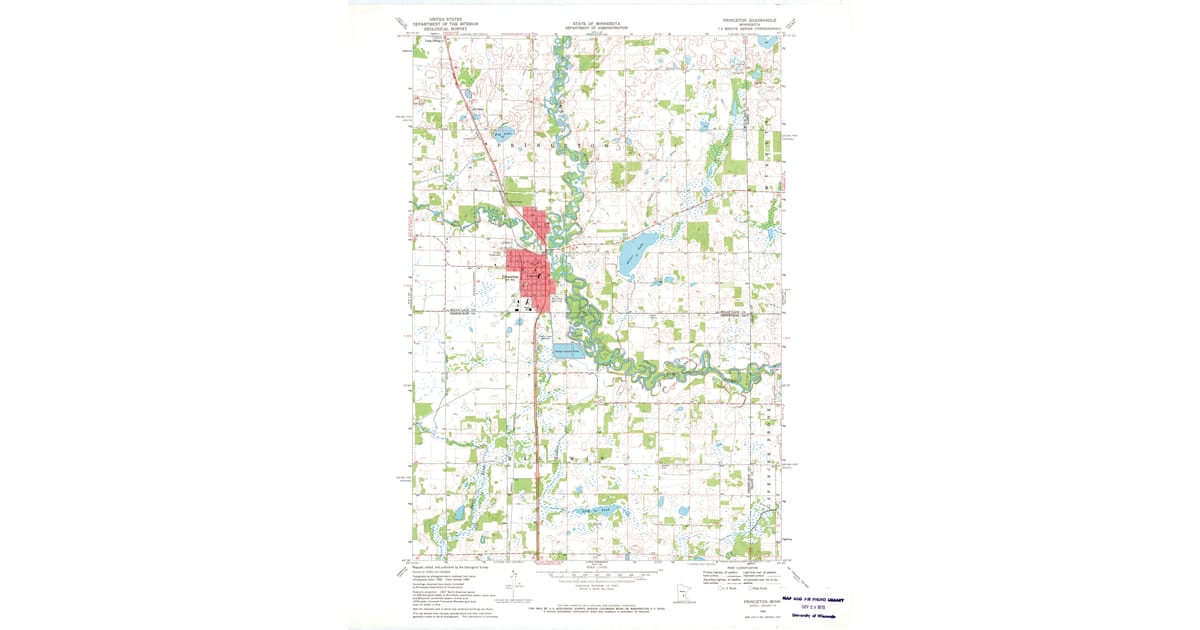 1968 Map of Princeton, MN — High-Res | Pastmaps