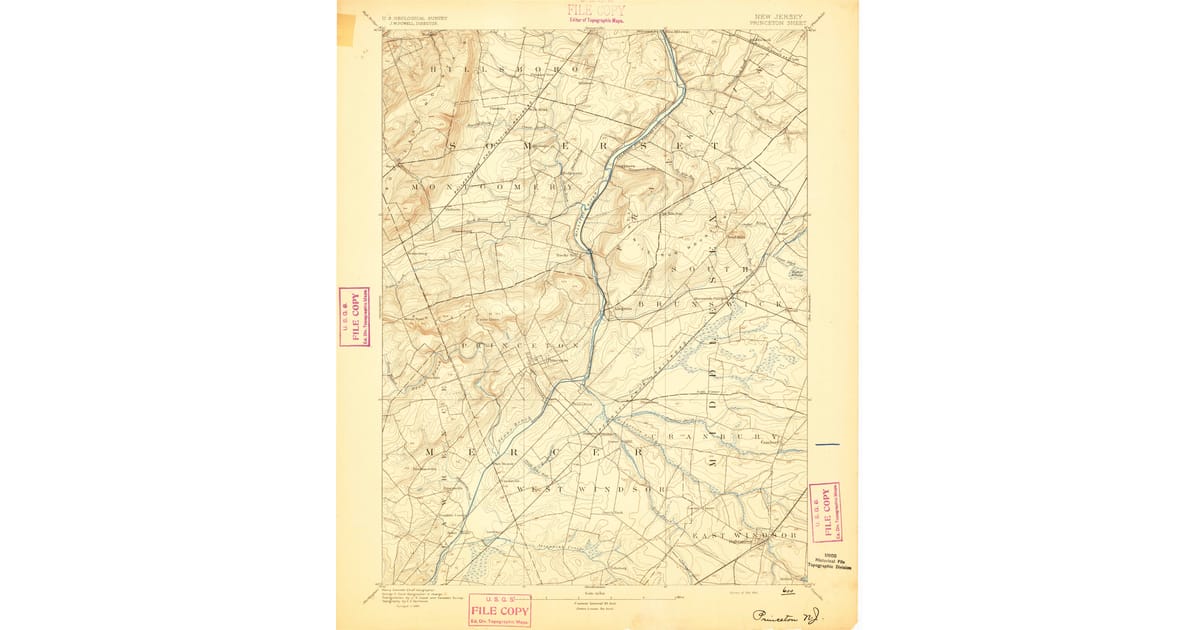 1894 Map of Princeton, NJ — High-Res | Pastmaps