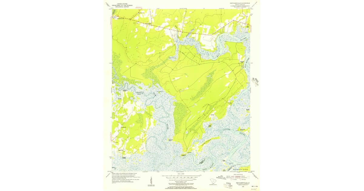 1950s Maps of Landings at New Riverside, Bluffton | Pastmaps