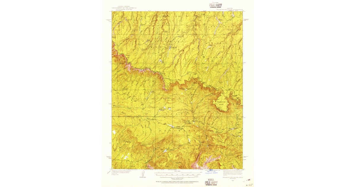 1900s (20th Century) Maps of Thompson Draw Summer Homes Unit #1, AZ ...