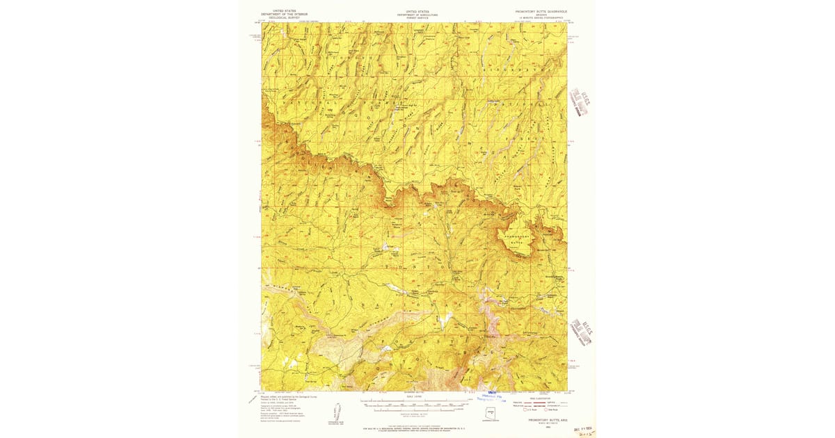 1950s Maps of Thompson Draw Summer Homes Unit #1, AZ | Pastmaps