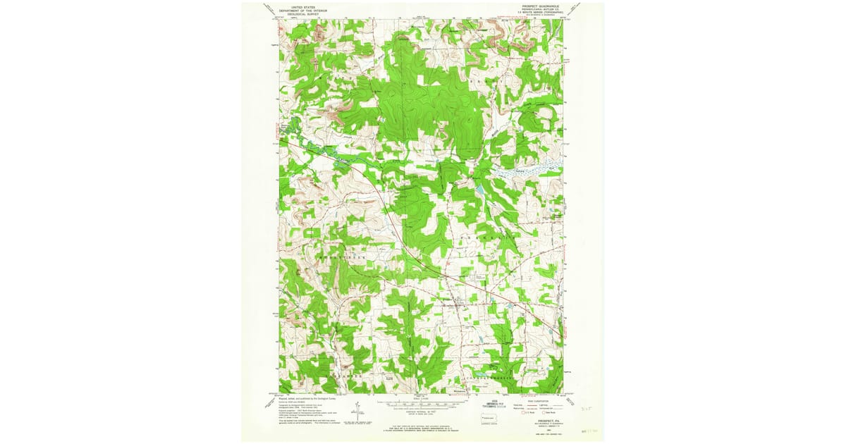 1961 Map of Prospect, PA — High-Res | Pastmaps