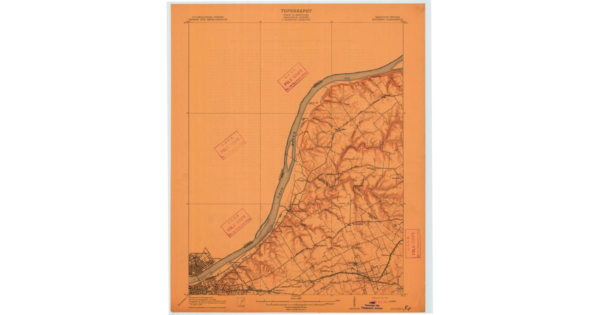 1912 Map of Prospect, KY — High-Res | Pastmaps