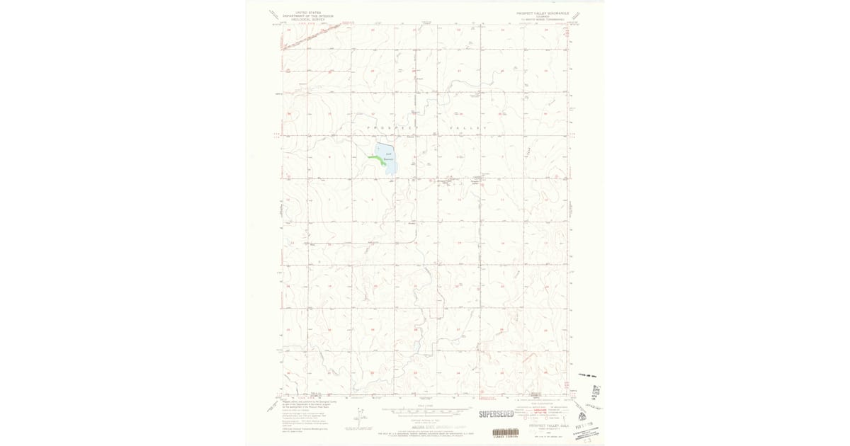 1950 Map of Prospect Valley, Weld County, CO — High-Res | Pastmaps