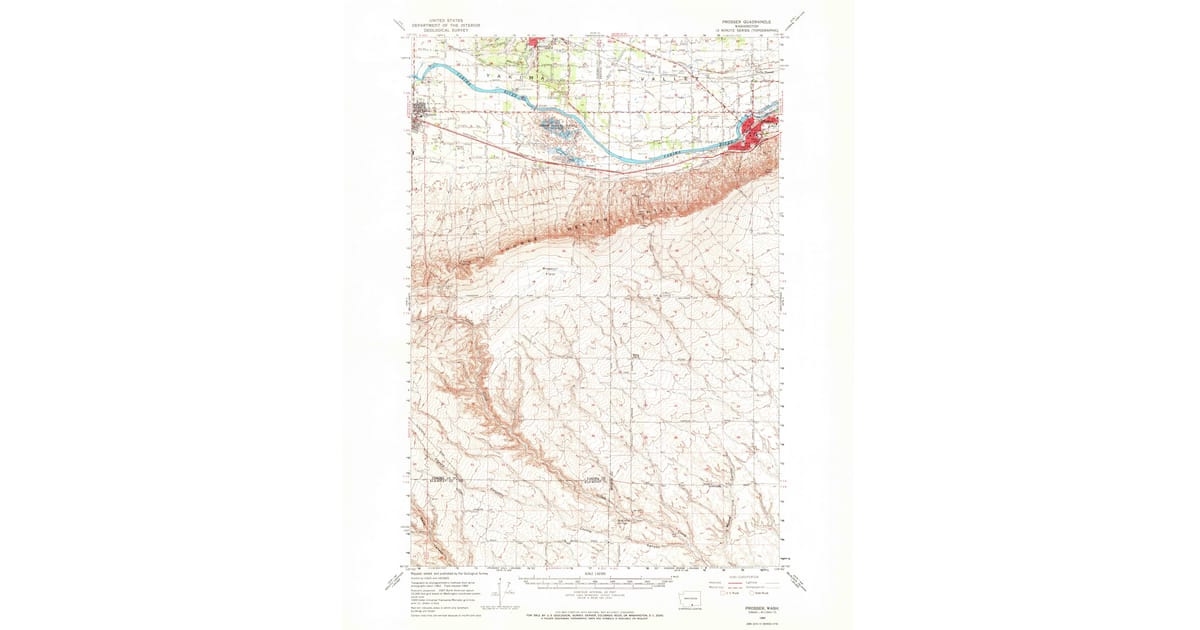 1965 Map of Prosser, WA — High-Res | Pastmaps