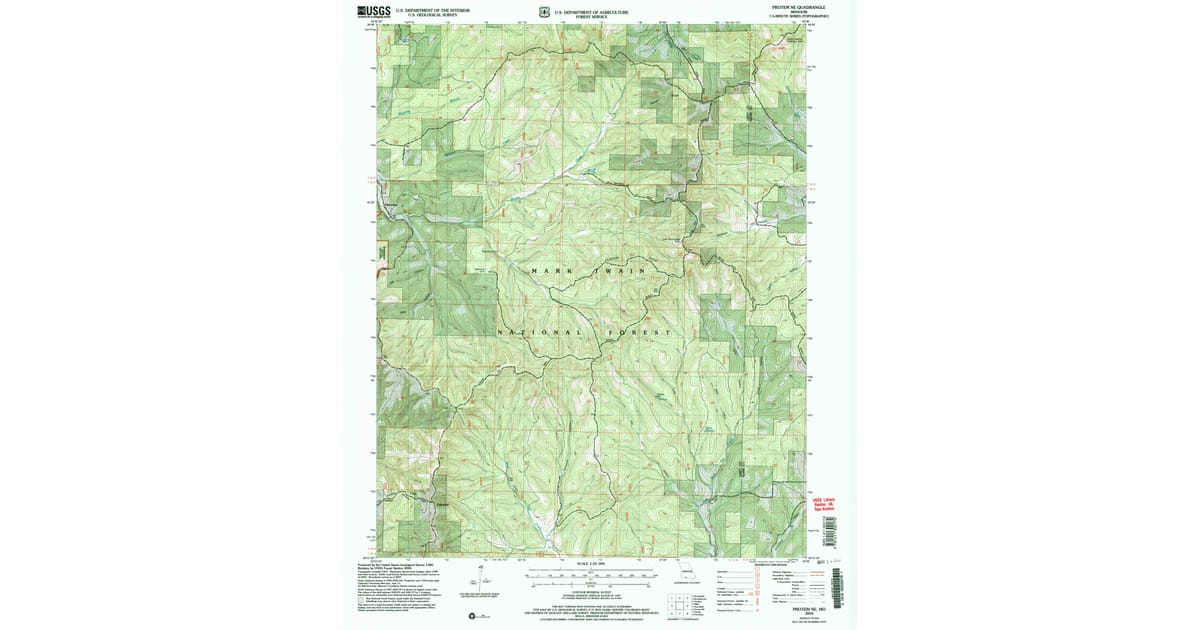 2004 Map of Protem NE, Taney County, MO — High-Res | Pastmaps