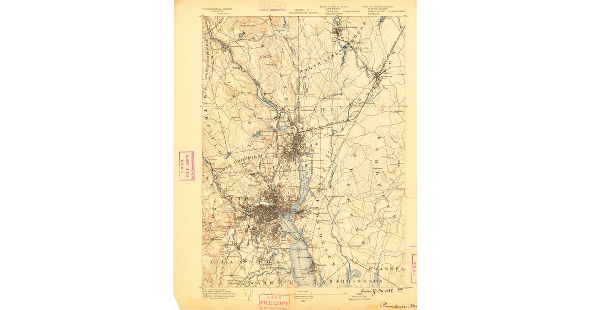 1889 Map of Providence, RI — High-Res | Pastmaps