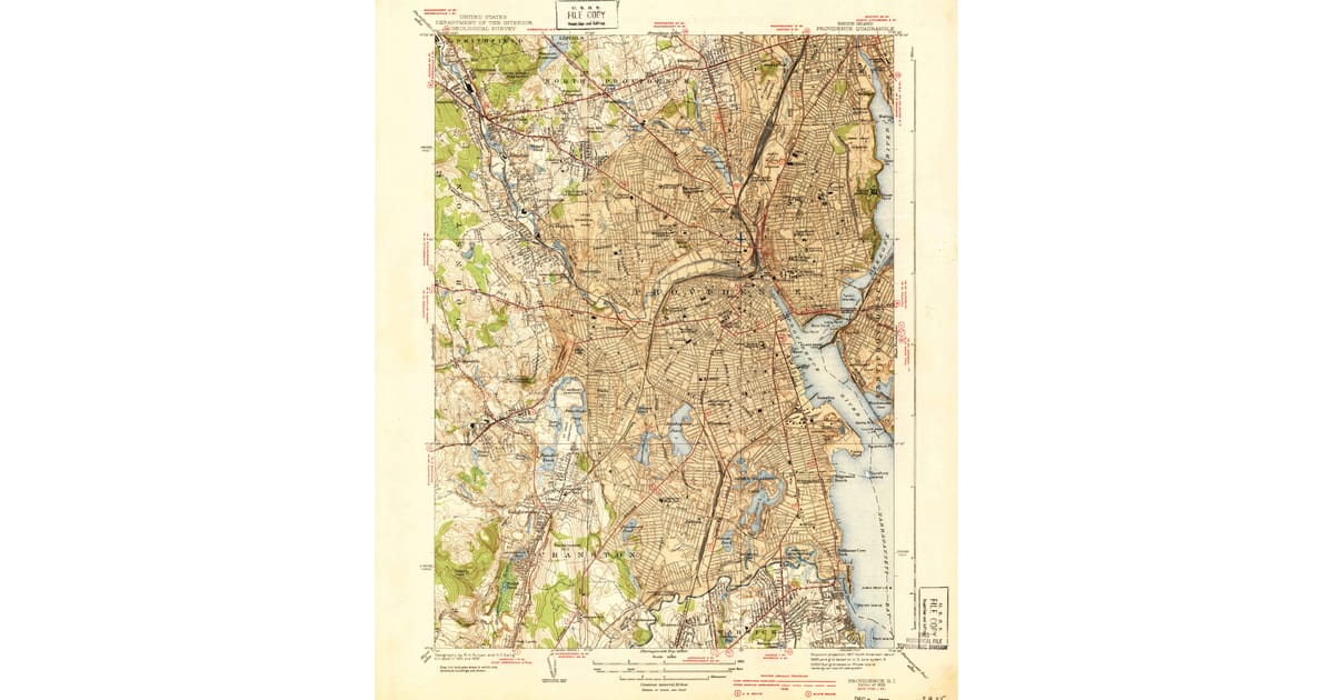 1939 Map of Providence, RI — High-Res | Pastmaps