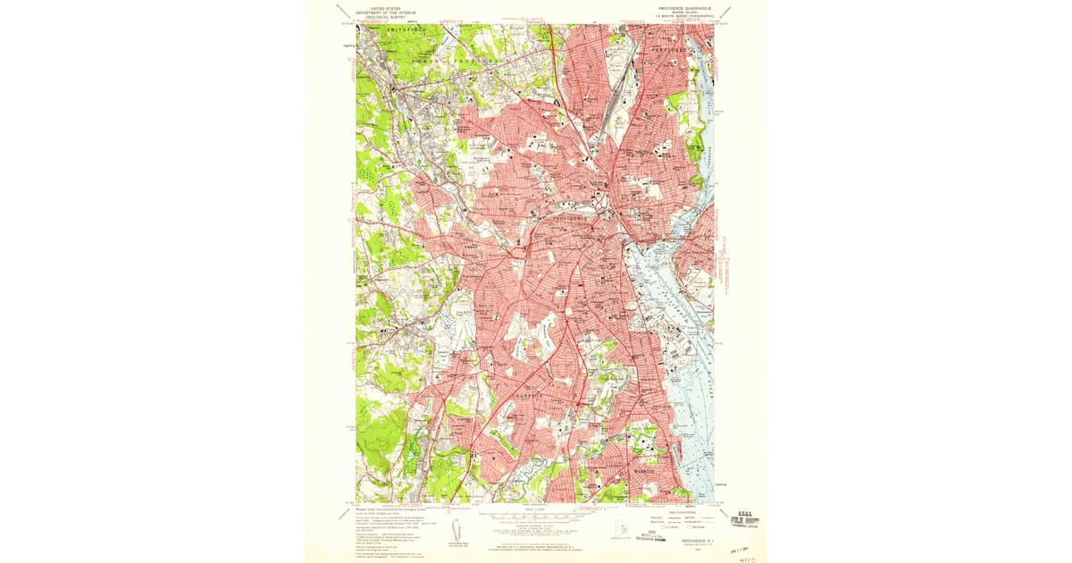 1957 Map of Providence, RI — High-Res | Pastmaps