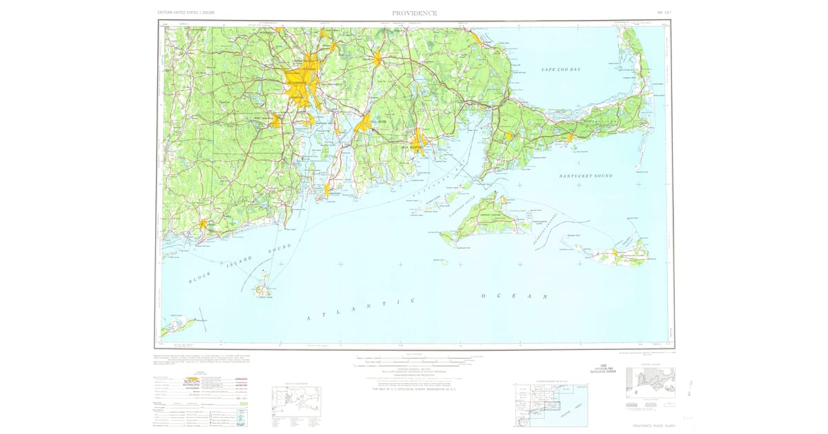 1960s Maps of White Rock, Westerly | Pastmaps