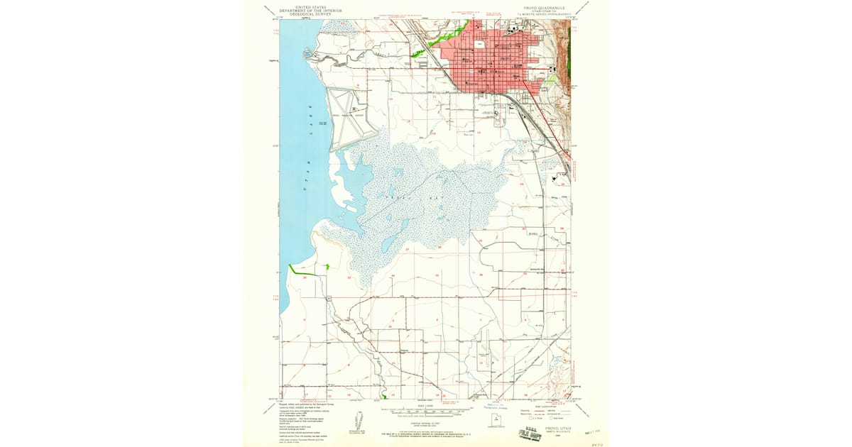 1948 Map of Provo, UT — High-Res | Pastmaps