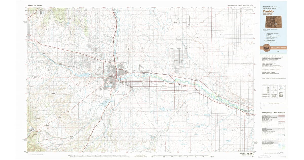 1980s Maps of Valley View, CO | Pastmaps