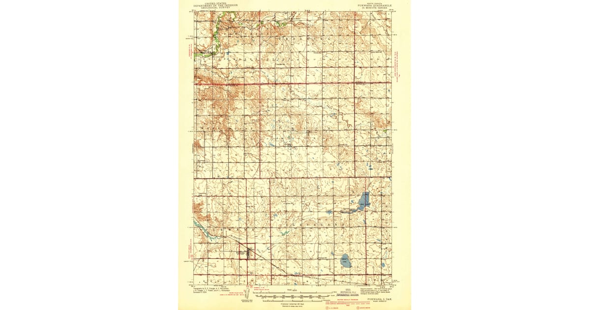 Old Historical Maps of Pershing Township, SD | Pastmaps