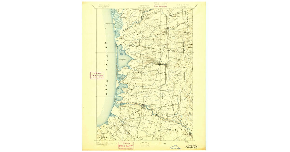 1890s Maps of Port Ontario, Richland | Pastmaps