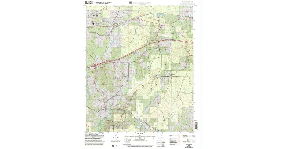 2000 Map of Pulaski, Scott County, MS — High-Res | Pastmaps