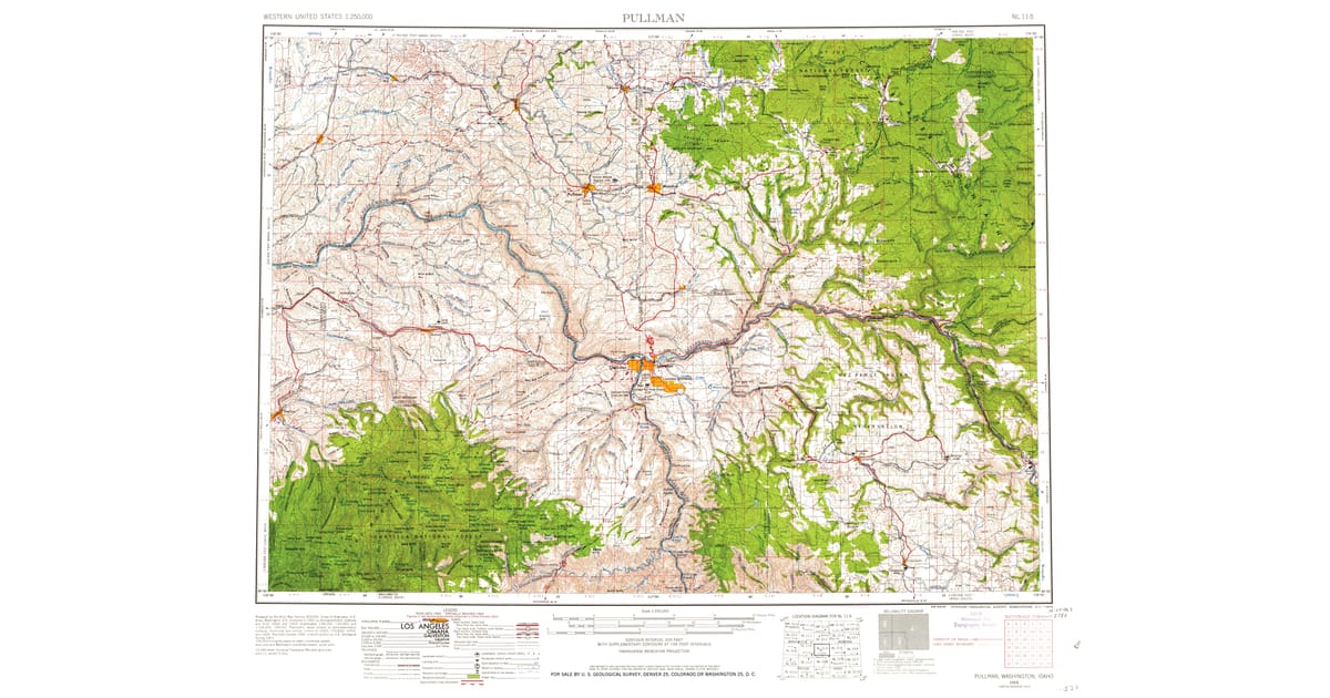 1950s Maps of Whelan, WA | Pastmaps