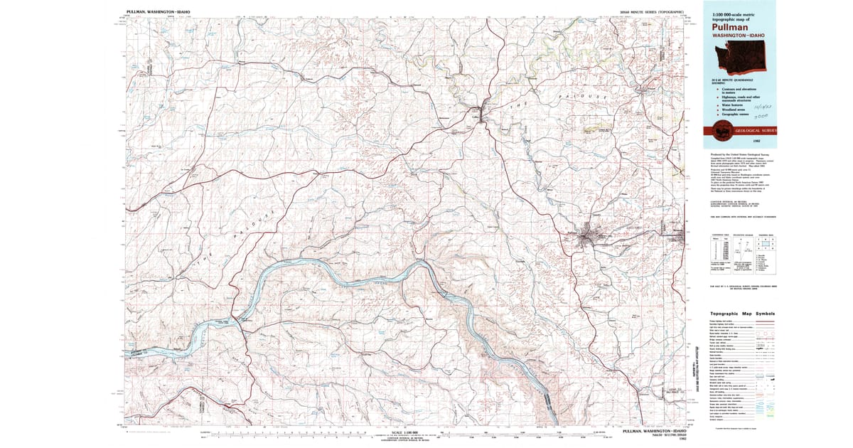 1980s Maps of Palouse, WA | Pastmaps
