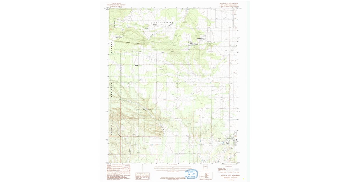 1980s Maps of Mountainair, NM | Pastmaps
