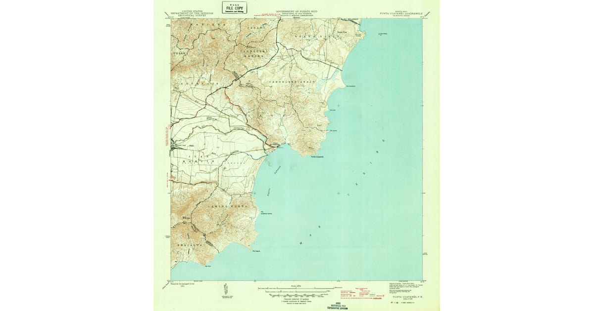 Old Maps of Costa Verde, Humacao for Academic Research | Pastmaps