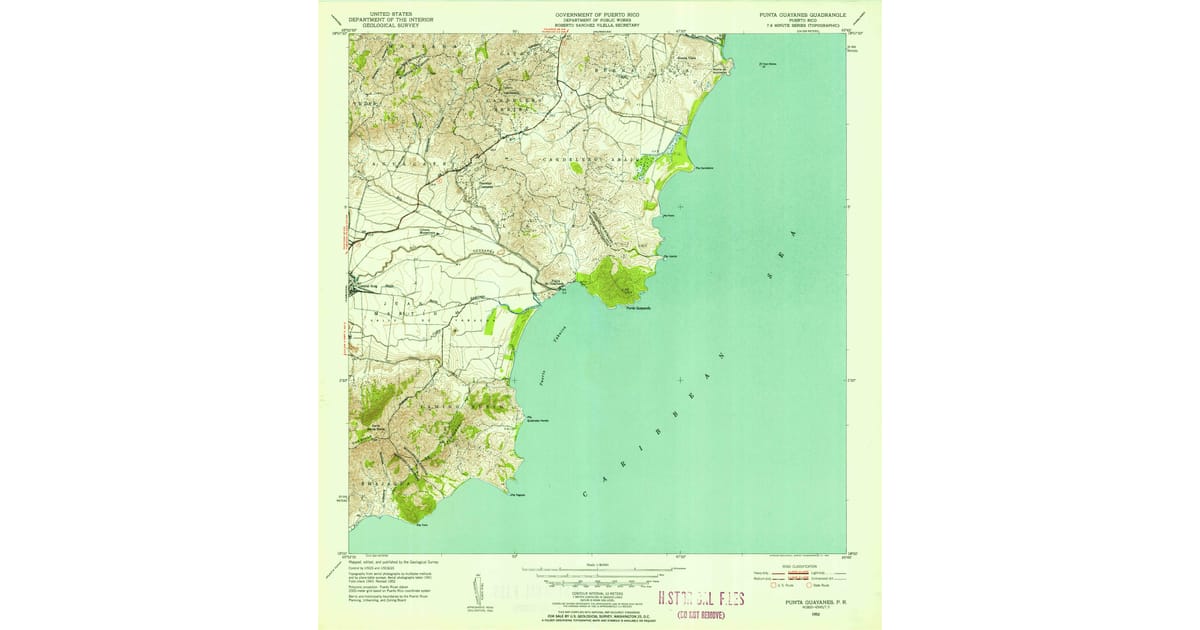 1950s Maps of Costa Verde, Humacao | Pastmaps
