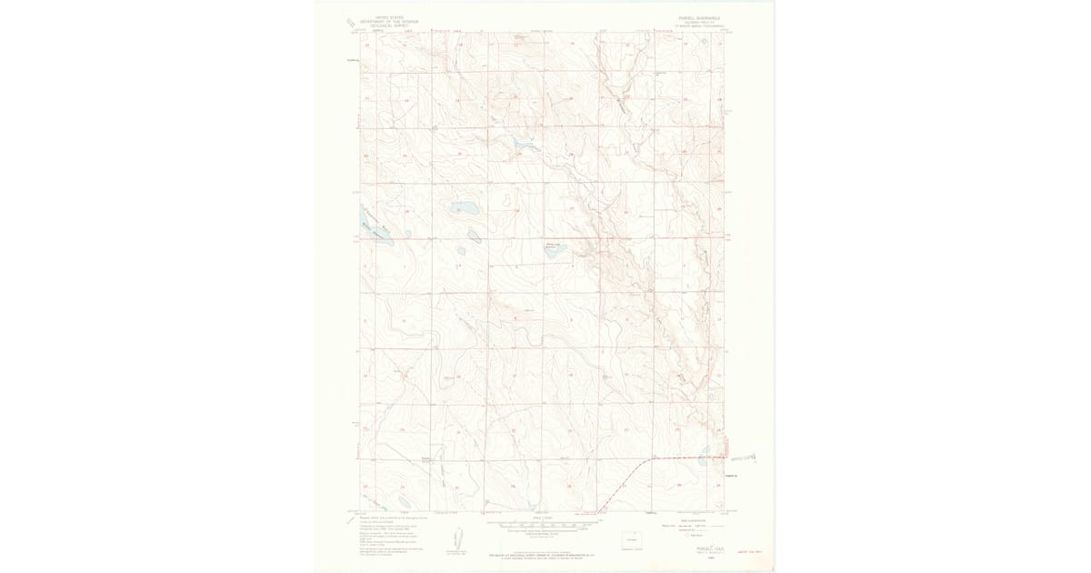 1960 Map of Purcell, Weld County, CO — High-Res | Pastmaps