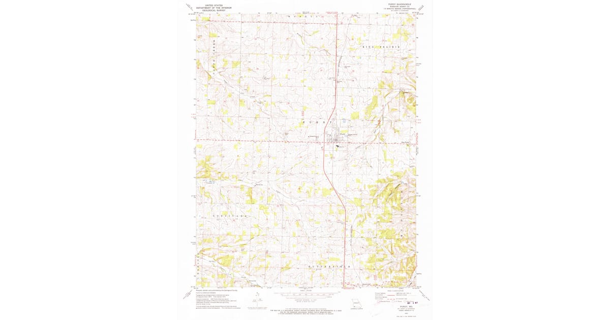 1972 Map of Purdy, MO — High-Res | Pastmaps