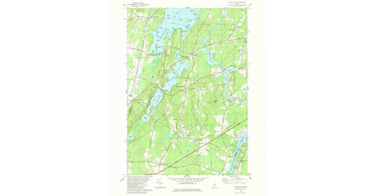 1980s Maps of Androscoggin County, ME | Pastmaps