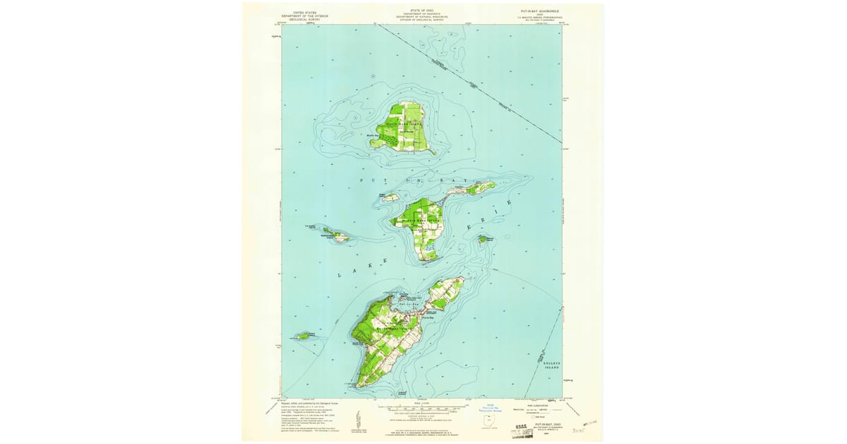 1959 Map of Put-In-Bay, Ottawa County, OH — High-Res | Pastmaps