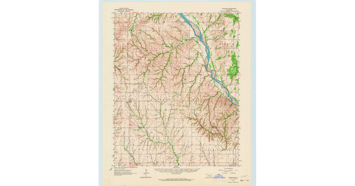 1962 Map of Putnam, OK — High-Res | Pastmaps