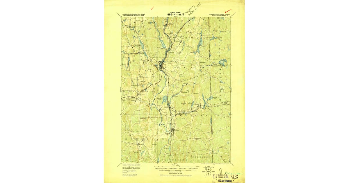 1910s Maps of Brooklyn, CT | Pastmaps