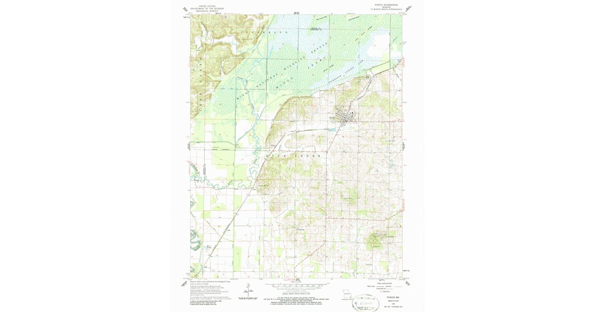 1962 Map of Puxico, MO — High-Res | Pastmaps