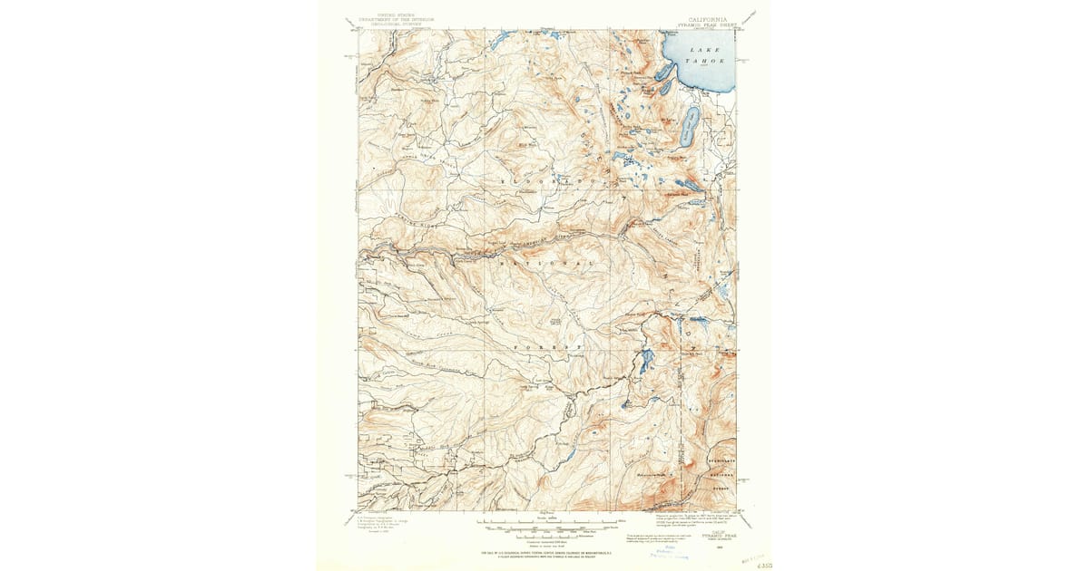 Old Maps of Douglas County, NV for Hiking & Exploration | Pastmaps