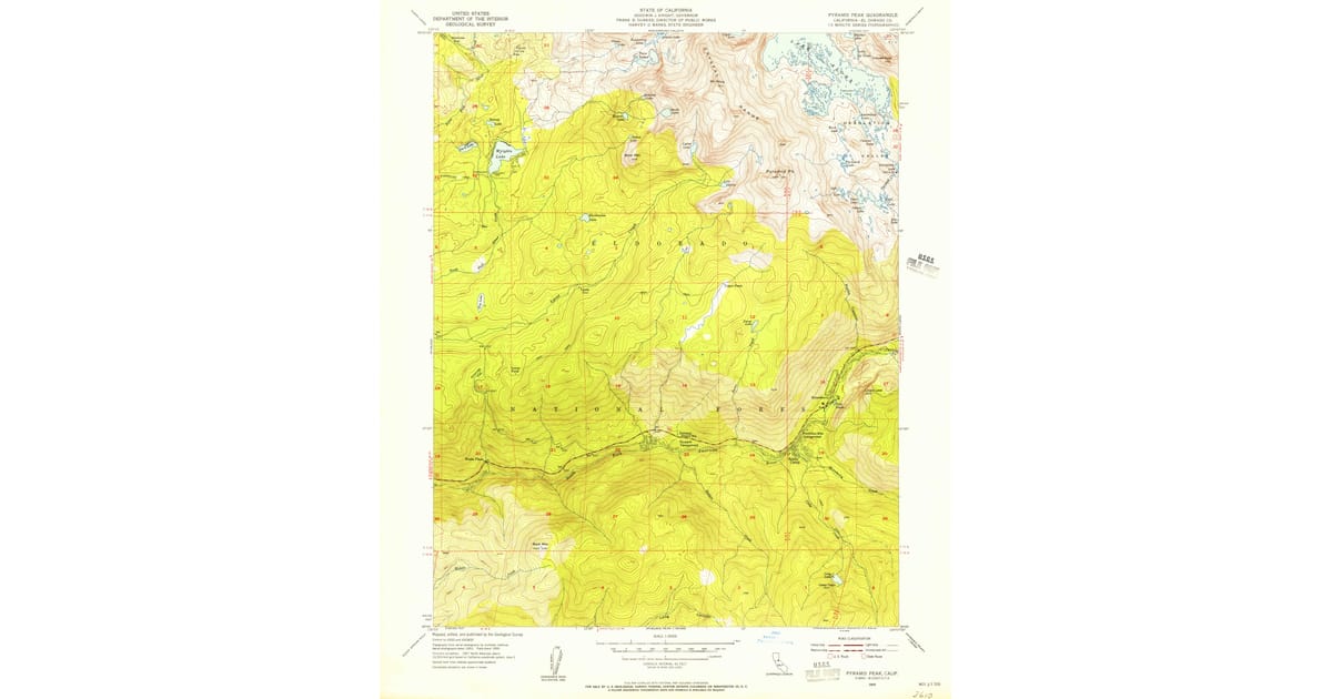 1950s Maps of Strawberry Creek Tract, El Dorado County | Pastmaps
