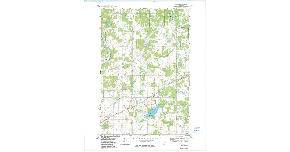 1983 Map of Quamba, MN — High-Res | Pastmaps