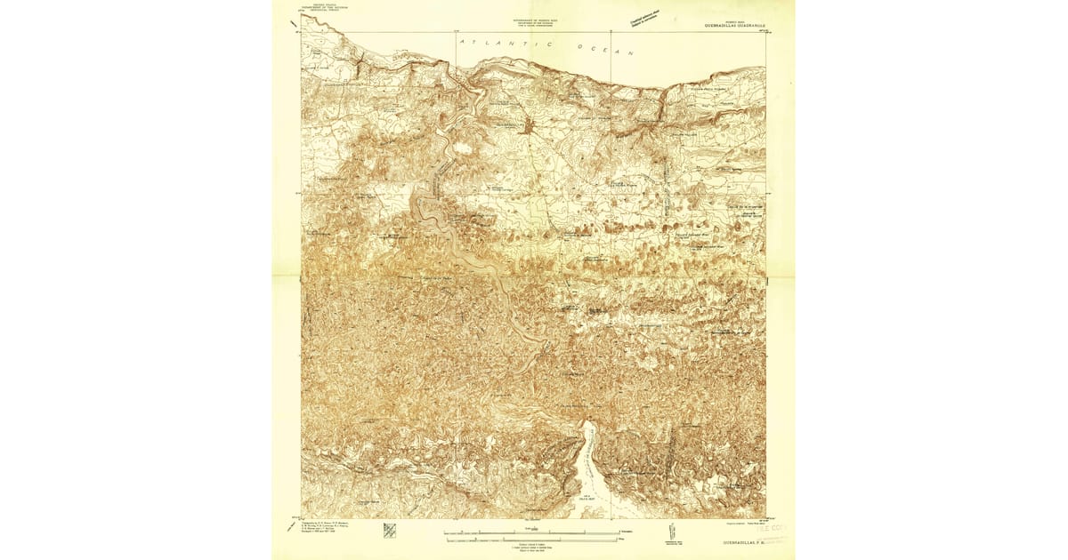 Old Maps of La Chiva, Quebradillas | Pastmaps