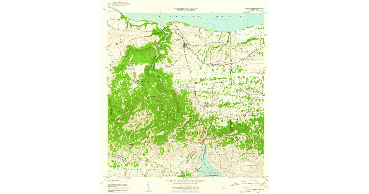 1950s Maps of Brisas de la Sabana, Camuy | Pastmaps