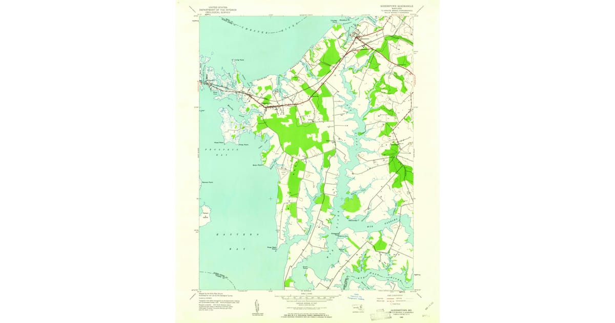 1940s Maps of Mainbrace, Queen Anne's County | Pastmaps