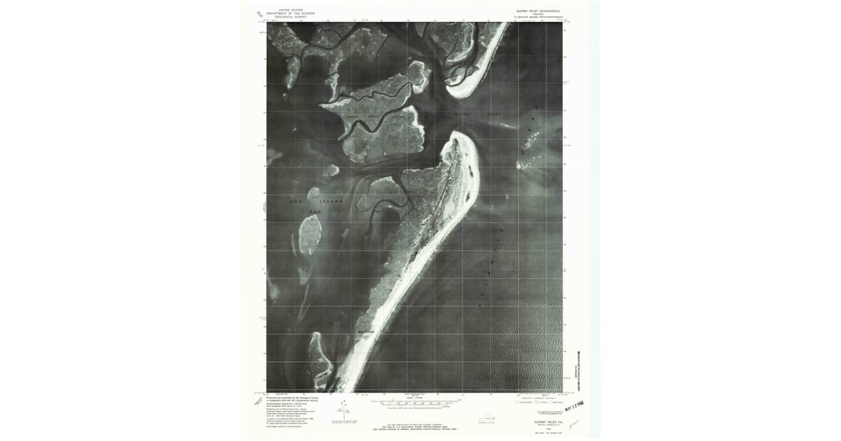 1978 Map of Quinby Inlet, Accomack County, VA — High-Res | Pastmaps