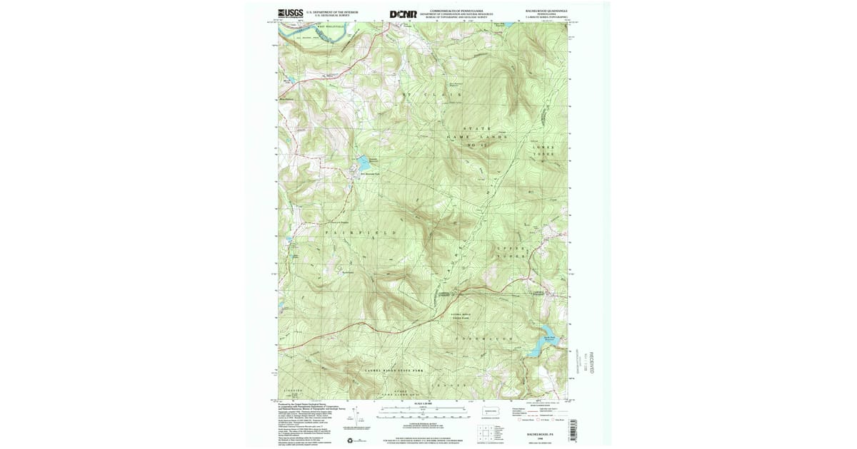 1998 Map of Rachelwood, Westmoreland County, PA — High-Res | Pastmaps