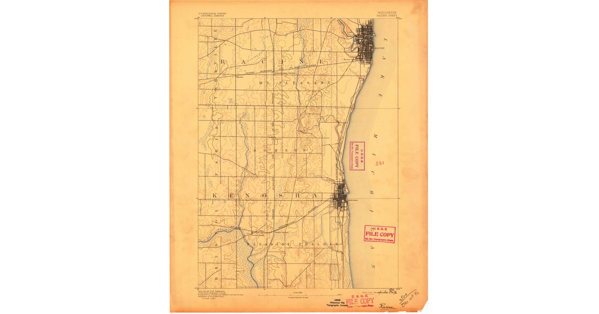 Old Maps of Carol Beach, WI | Pastmaps